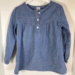 Carter's | Shirts & Tops | Lot Of 2 Carters Denim Button Up Long Sleeve ...